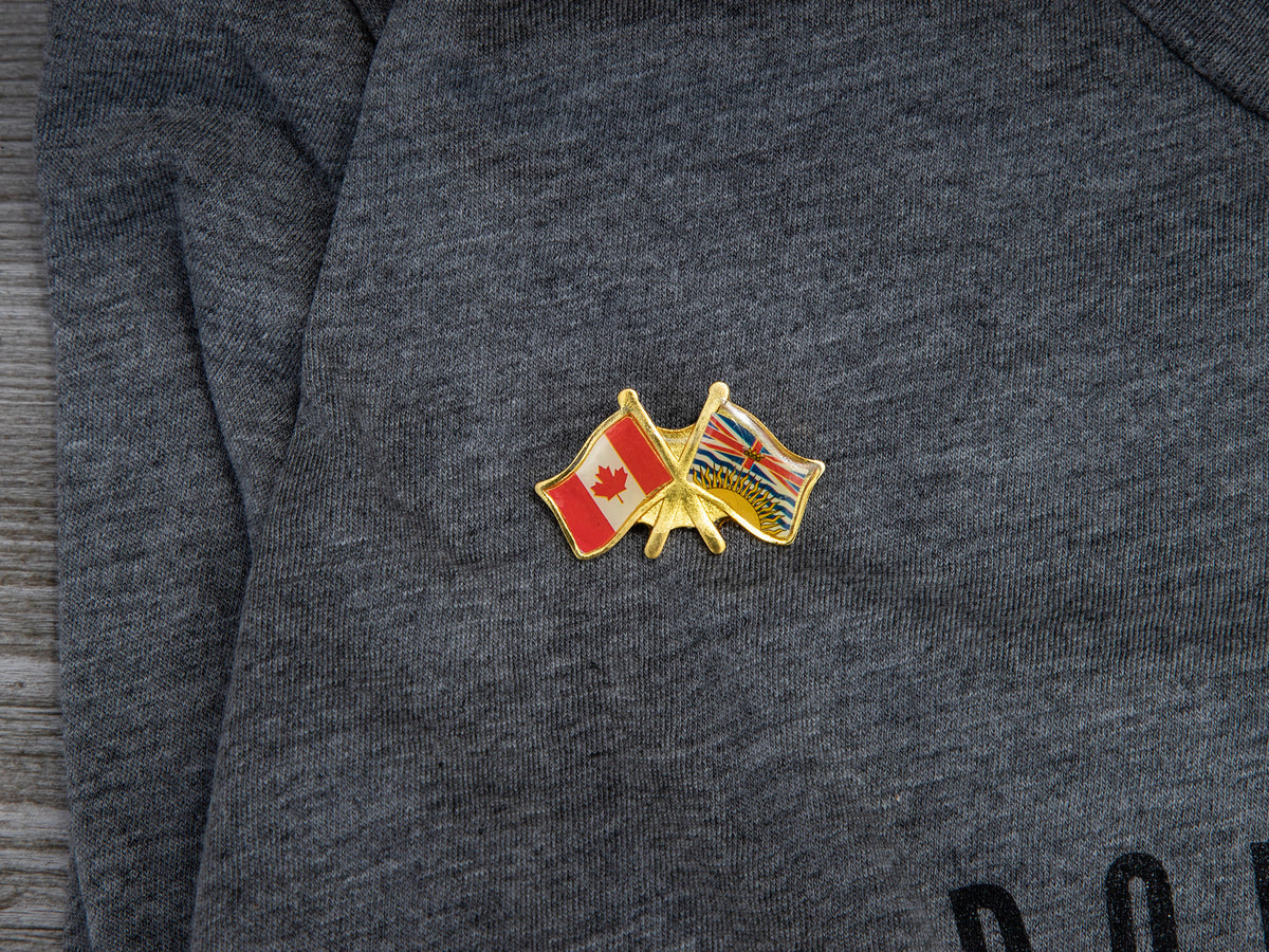 Canada/BC crossed pin | The Chilliwack Shop