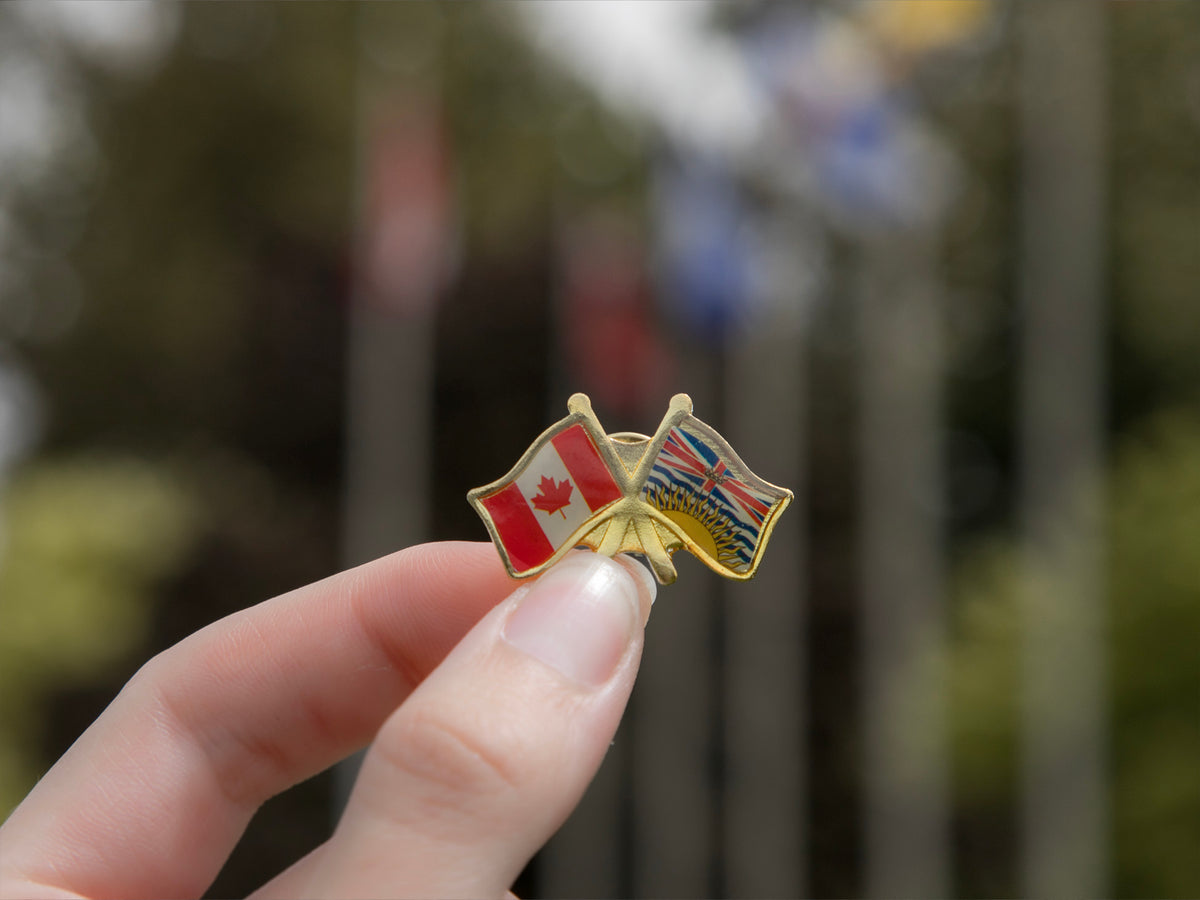 Canada/BC crossed pin | The Chilliwack Shop